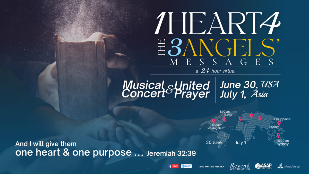 1 HEART 4 THE 3 ANGELS' MESSAGES - 24-7 United Prayer