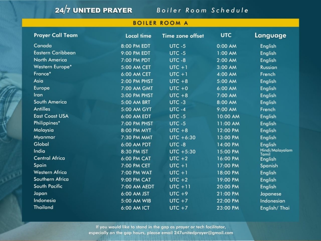 Will you stand in the gap? - 24-7 United Prayer