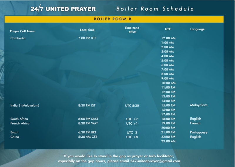 Will you stand in the gap? - 24-7 United Prayer